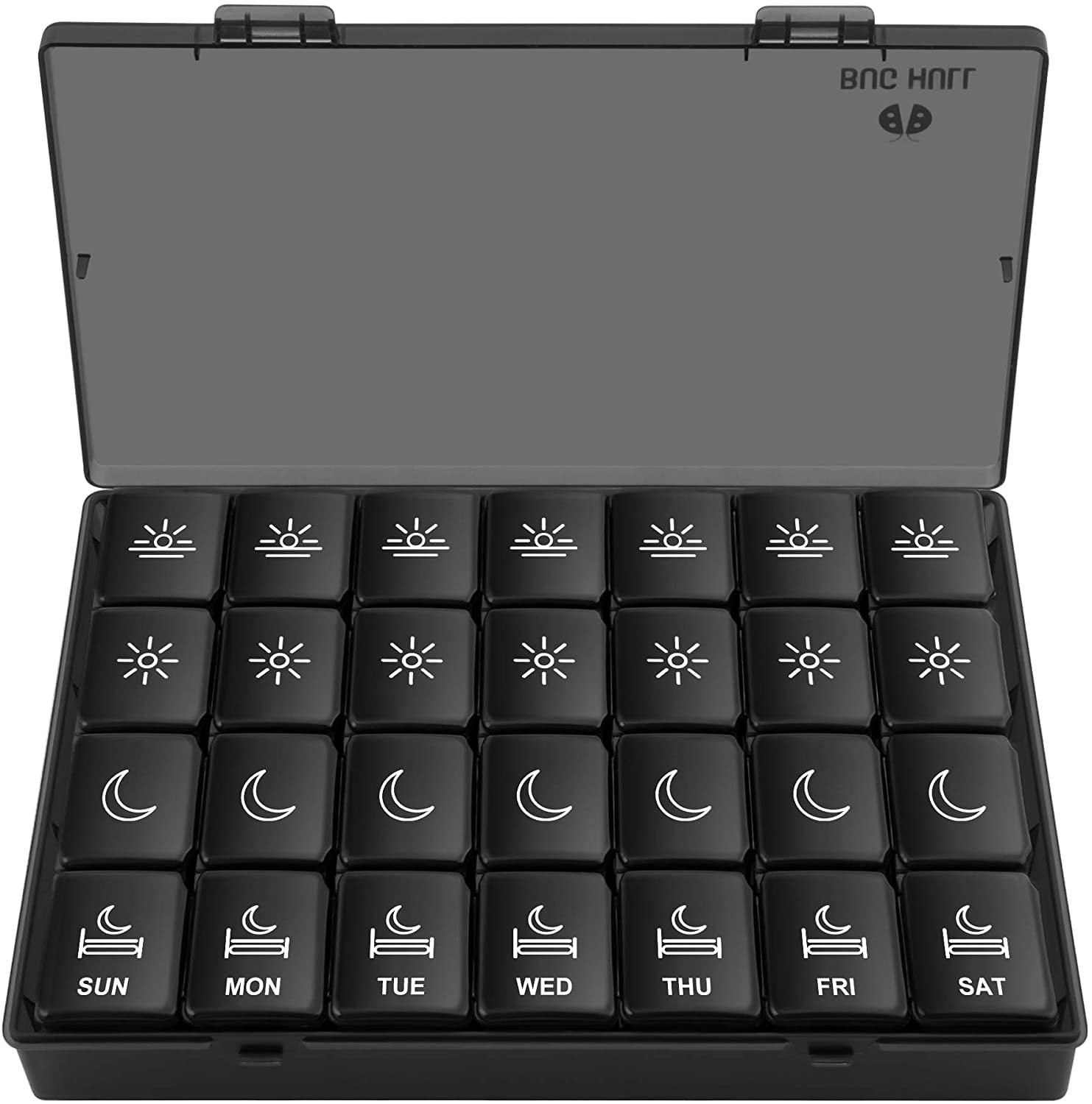 XL Pill Organizer 4 Times a Day, Large Weekly Pill Box for Travelling ...