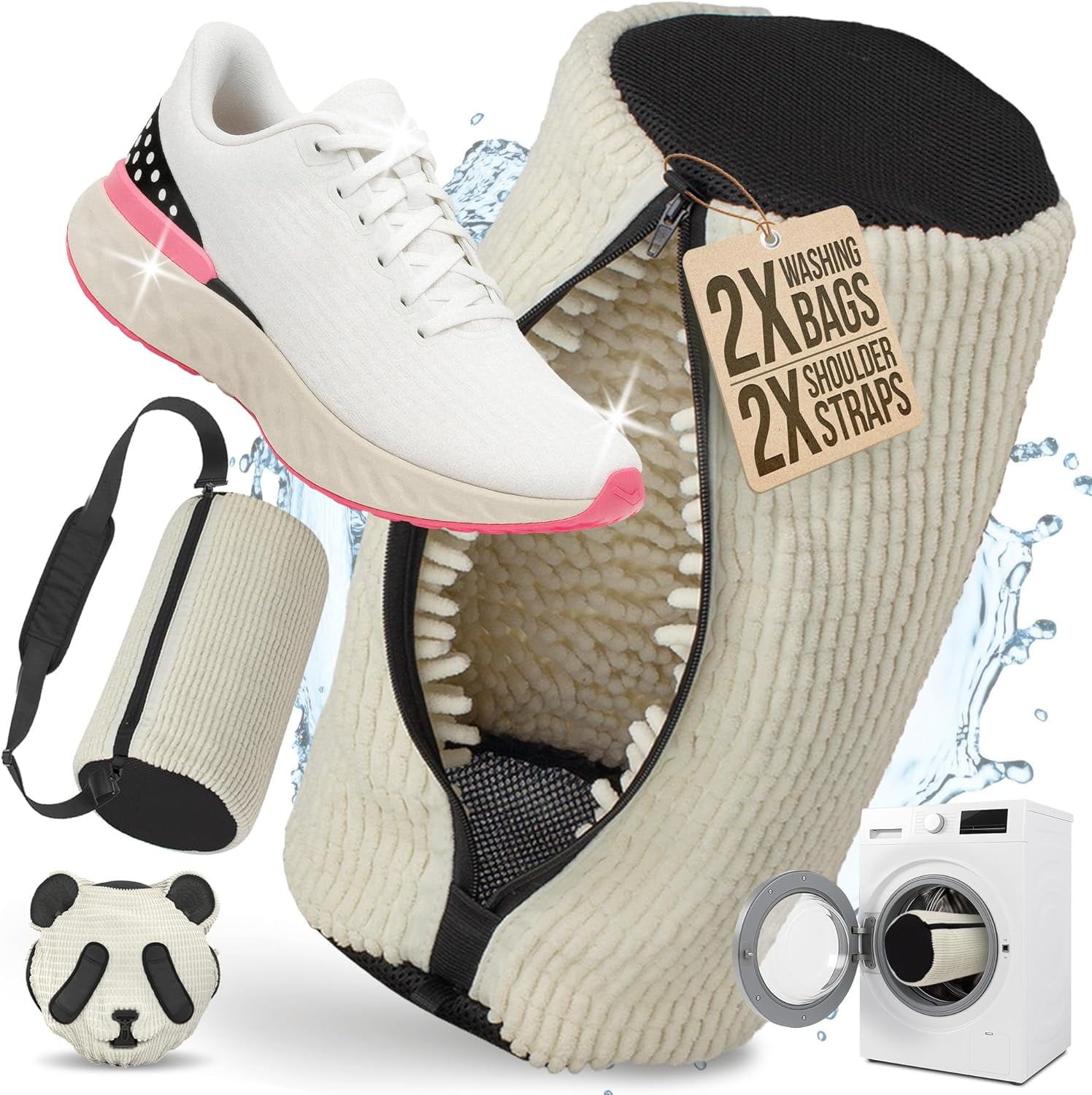 XL Premium Shoe Washing Machine Bag (2-Pack), Durable Sneaker Washing ...