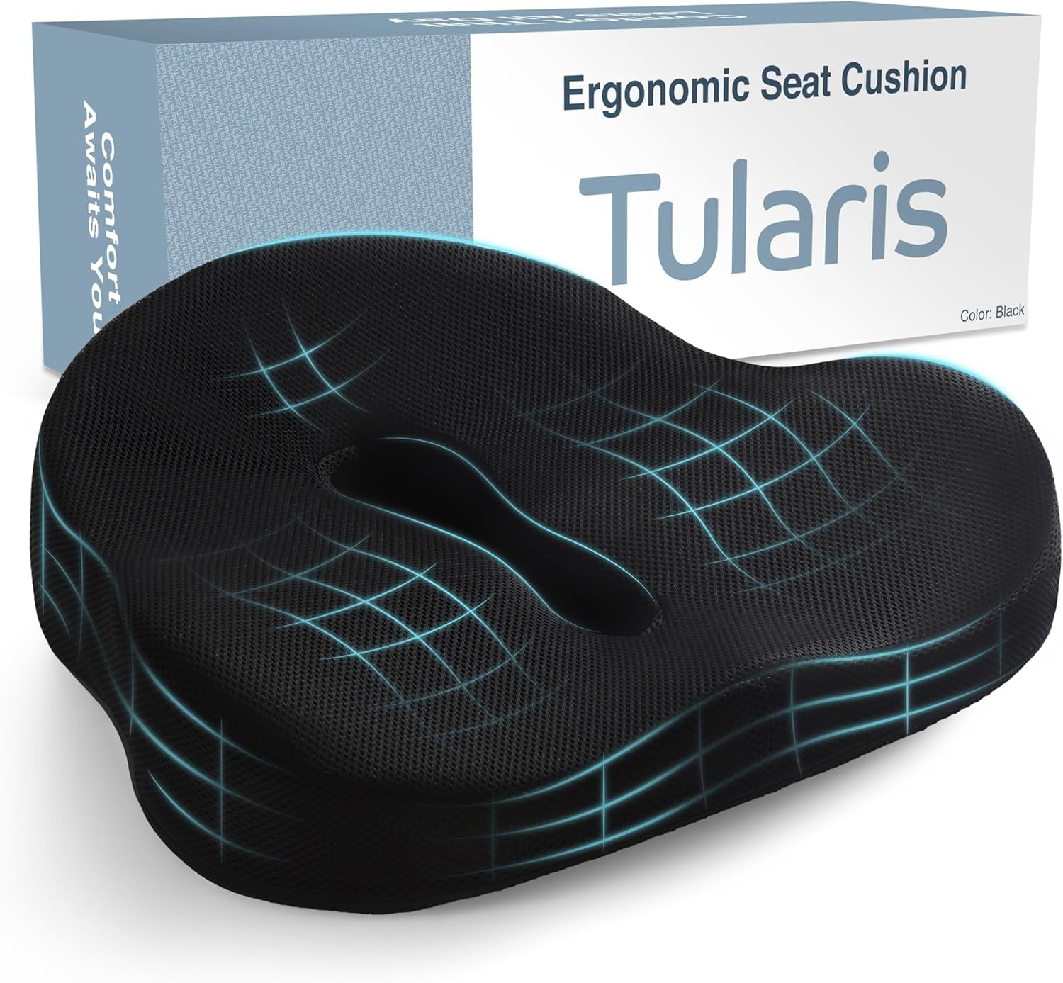 XL Pressure Relief Seat Cushion for Office Chair Cushion - Memory Foam ...