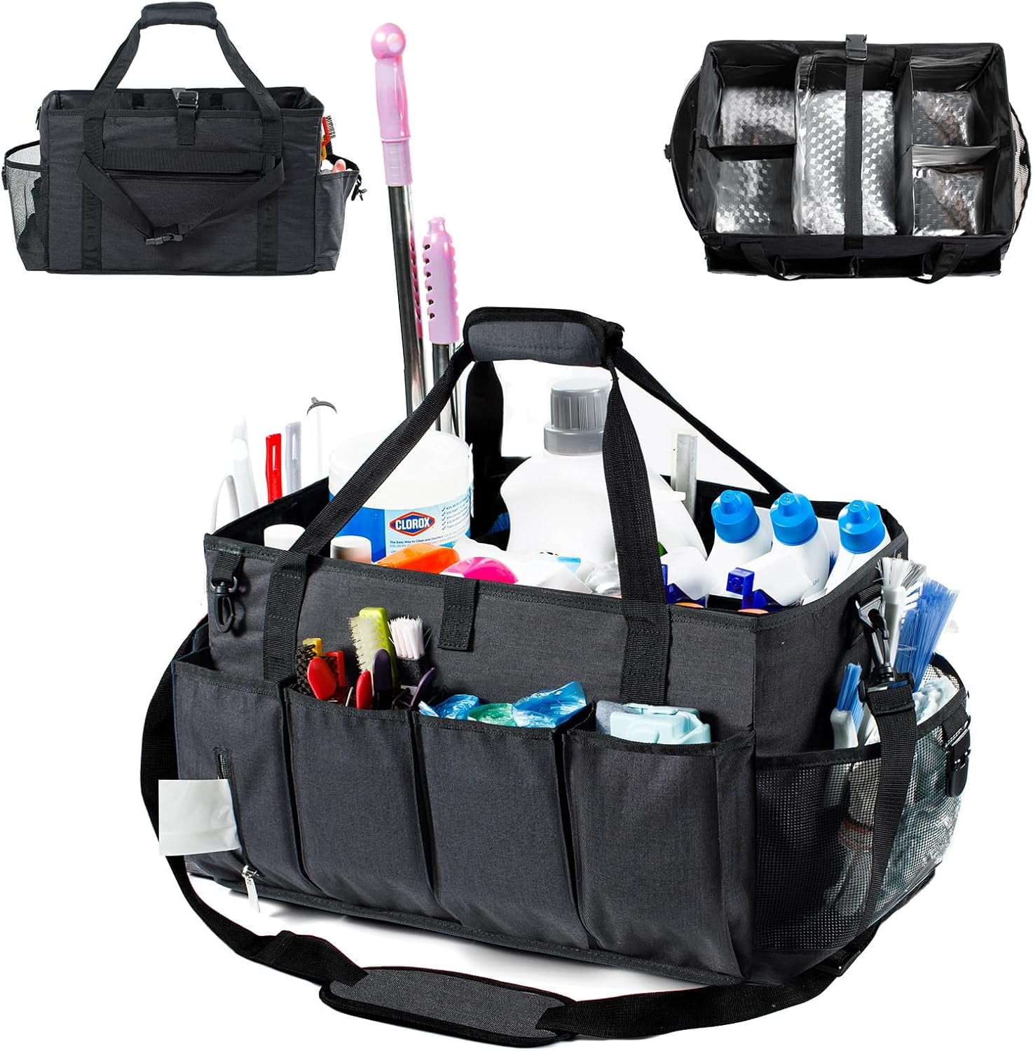 XL Professional Cleaning Caddy for Cleaning Suppliers, 17" Wearable ...