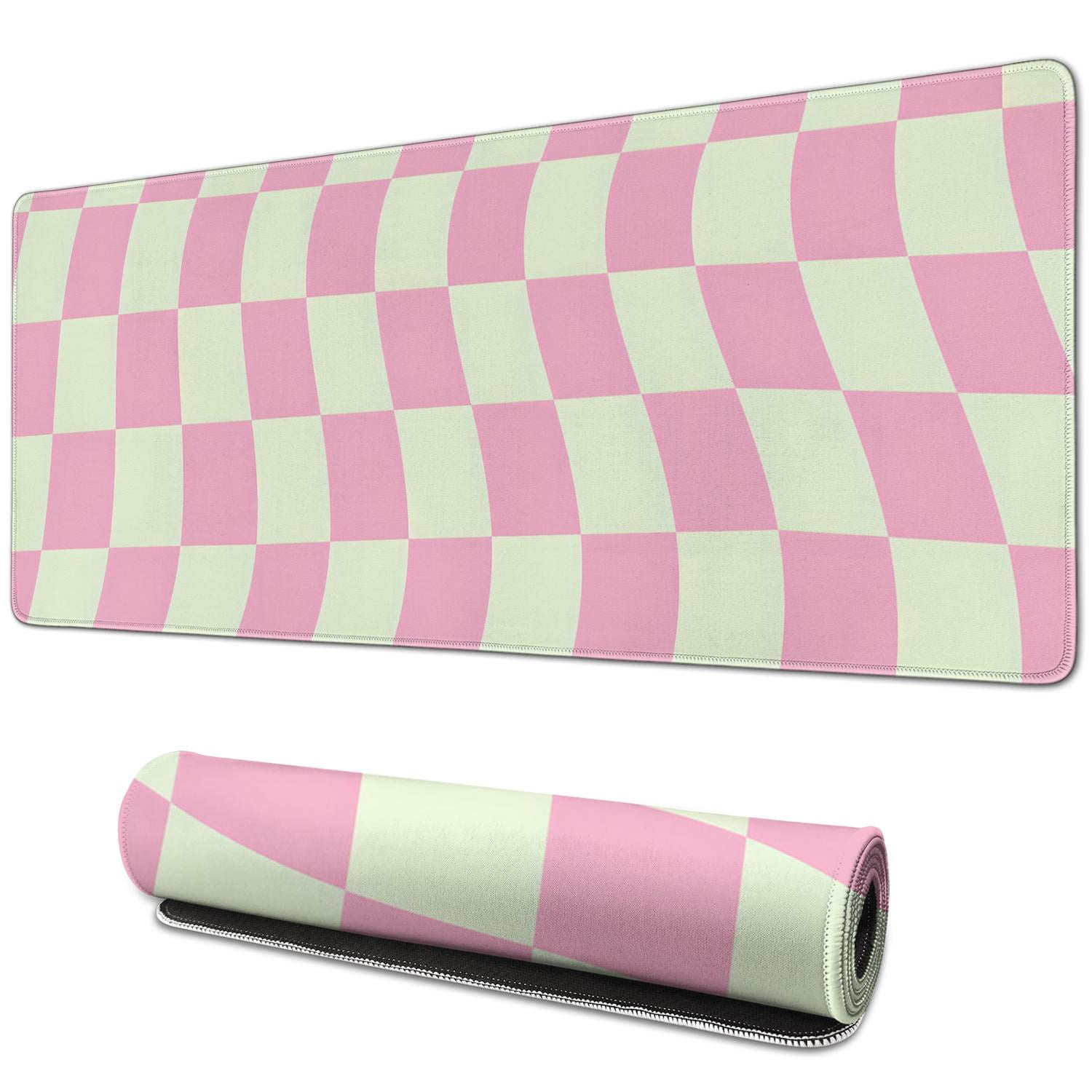 XL Retro Chess Board Desk Mat – Vibrant Orange Checker Gaming Mouse Pad ...