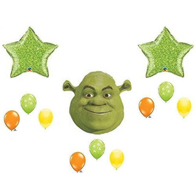 XL SHREK & DONKEY Balloons Decoration Supplies Movie Ogre - Walmart.com