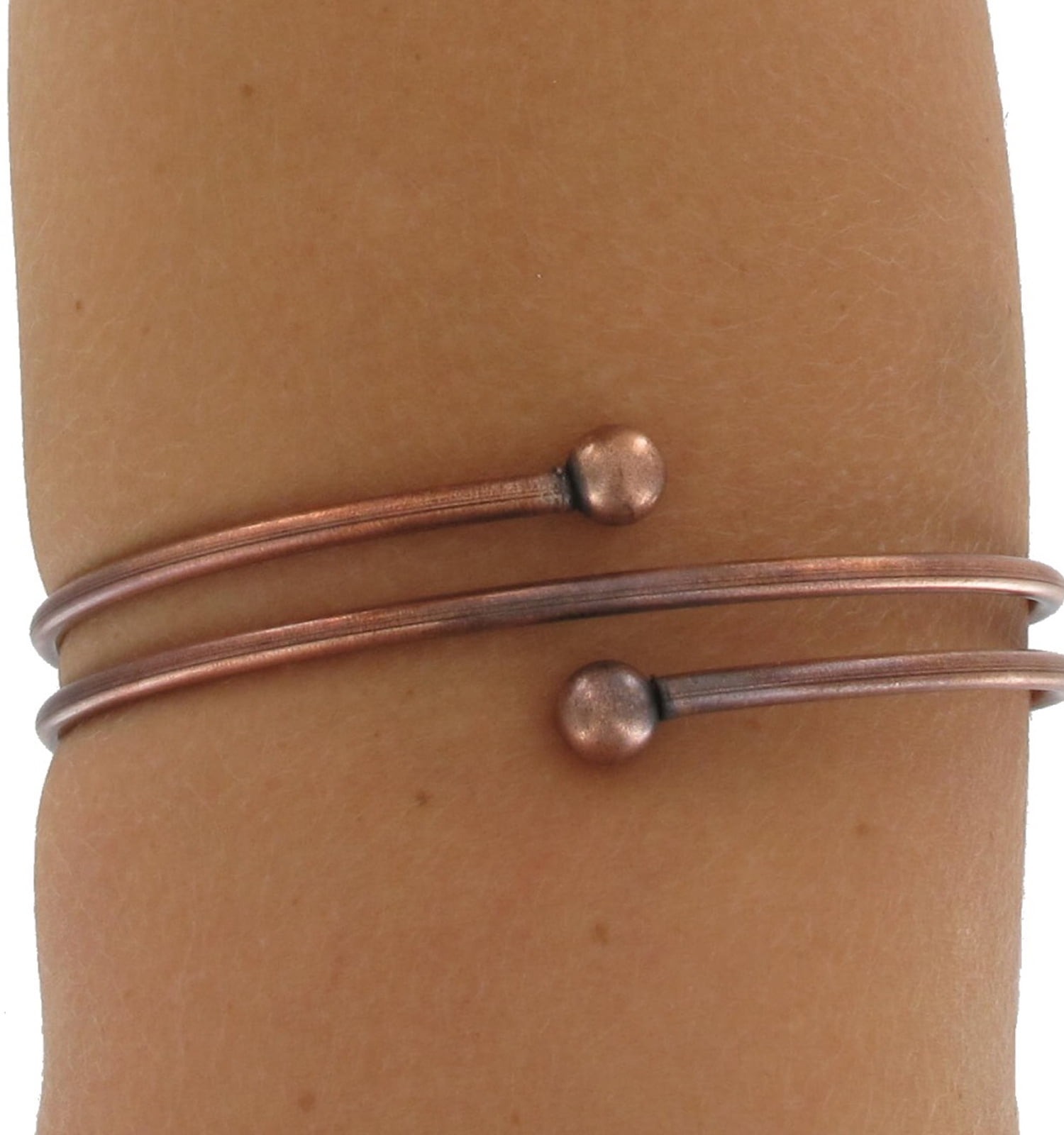 XL Spiral Copper Ox Tone Upper Arm Bracelet Armlet - Walmart.com