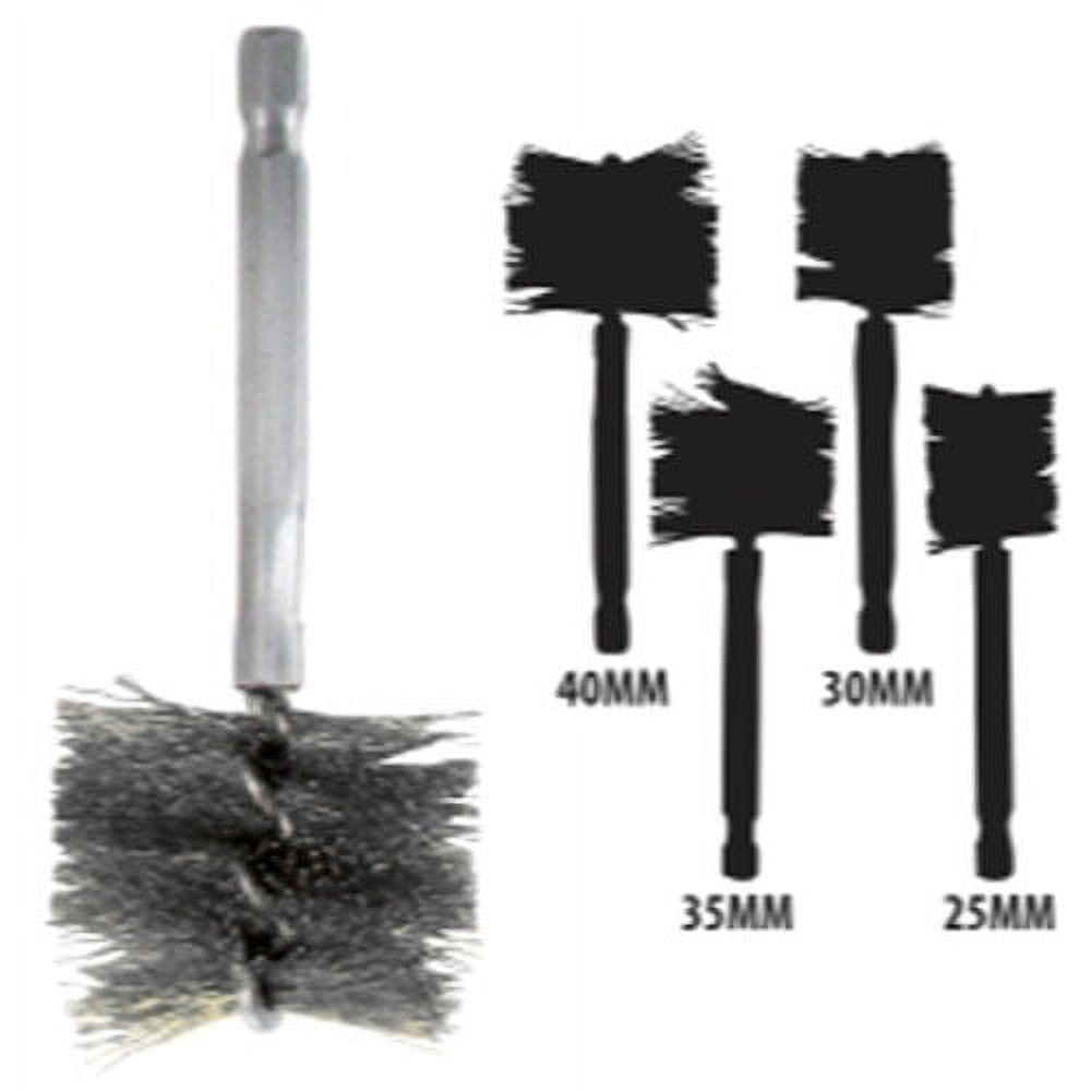 XL Stainless Steel Bore Brushes - 25, 30, 35, and 40mm - IPA #8037 ...