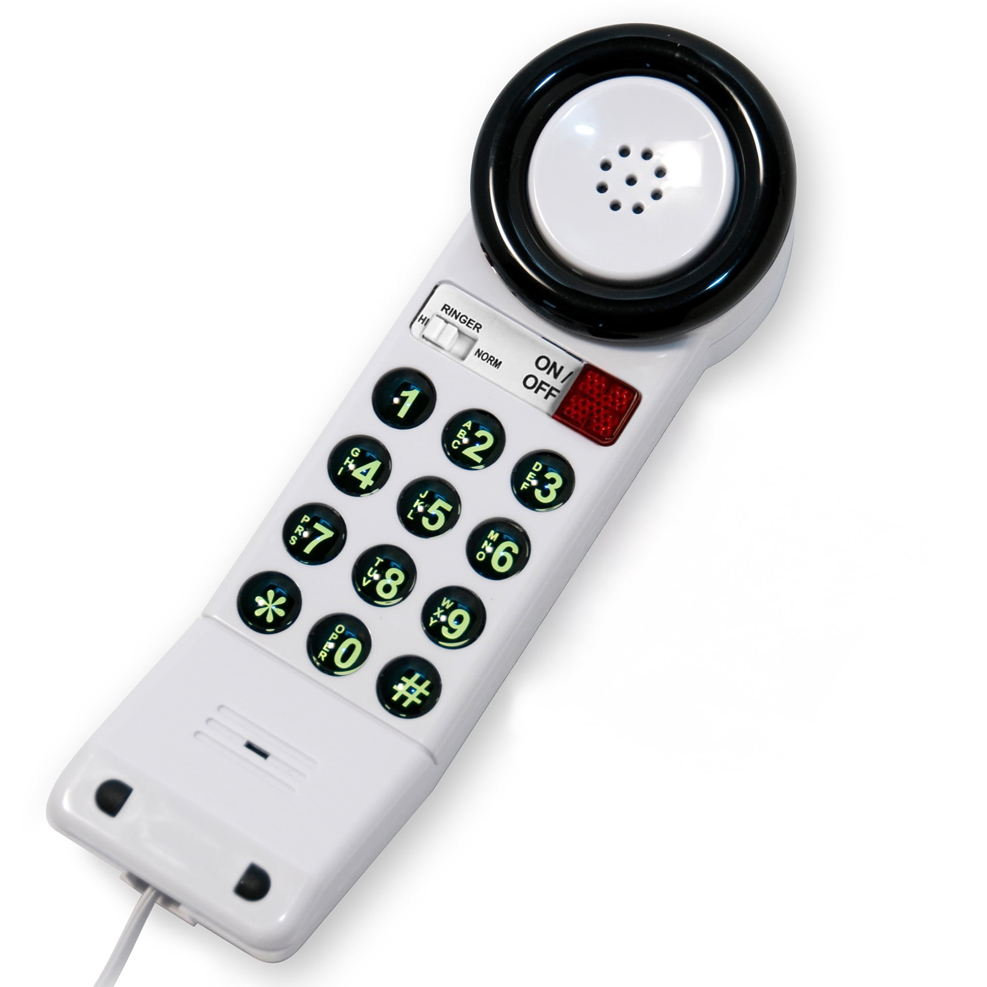 Med-Pat XL88Q One-Piece Corded Landline Phone, Keypad Dialer, Hearing ...