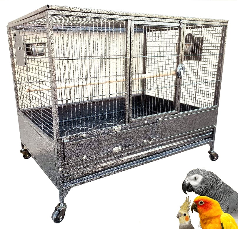 XLARGE 36" Deluxe Heavy Duty Single Stacker Breeding Breeder Bird ...