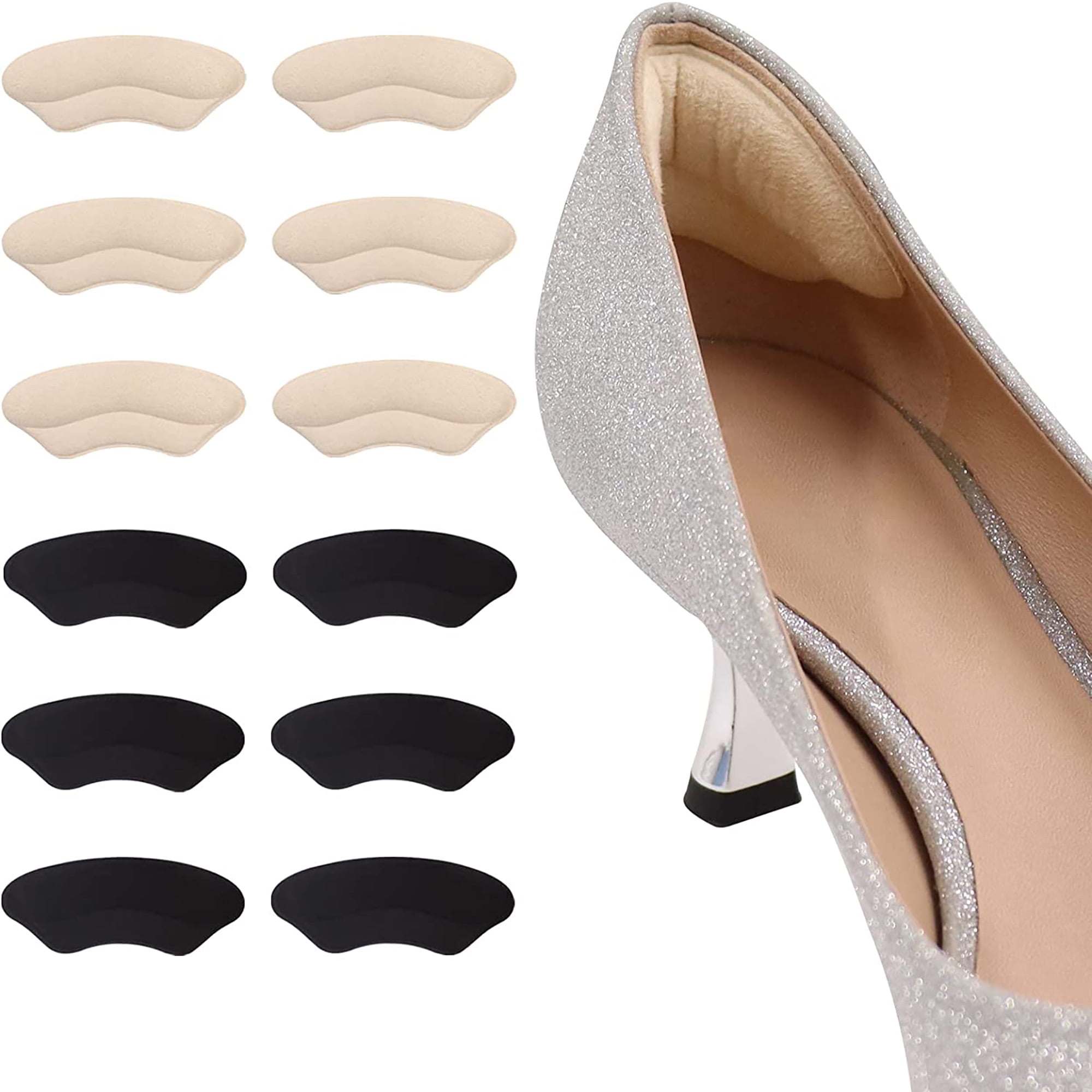 XLHAZ Heel Pads for Shoes, 12 Pieces, Cushioned Heel Inserts, Pain ...