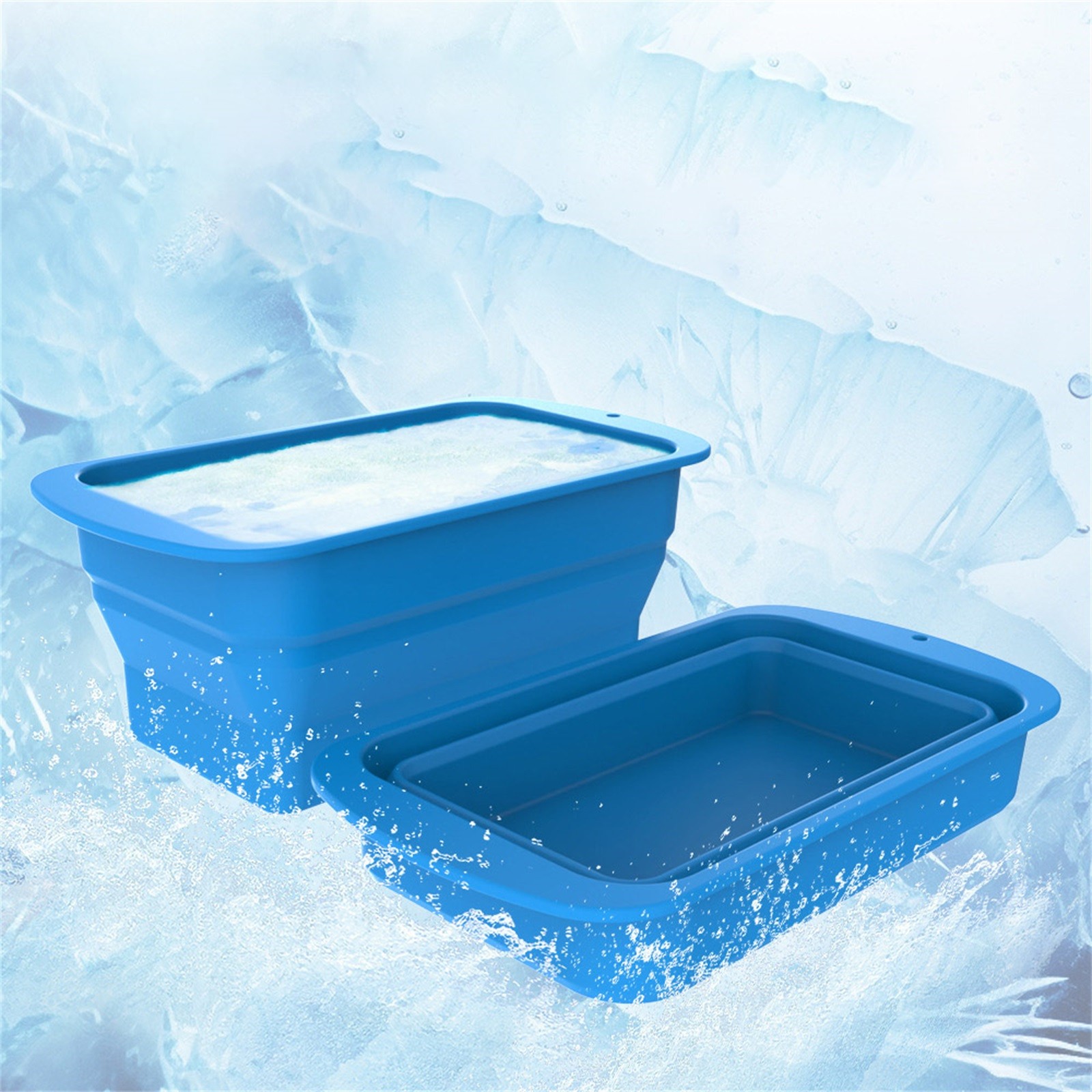 XLILKEY Ice Making Extra Large Ice Block with Lid 8 Lbs Giant Ice ...