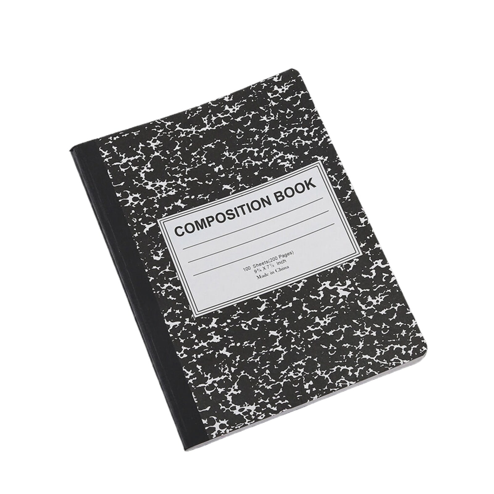 XLILKEY Wide Ruled Notebook(Black) Composition Notebooks Wide Ruled ...