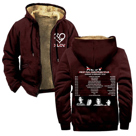 XLOV First Full European Tour 2026 Merch Zipper Hoodies Women Men ...