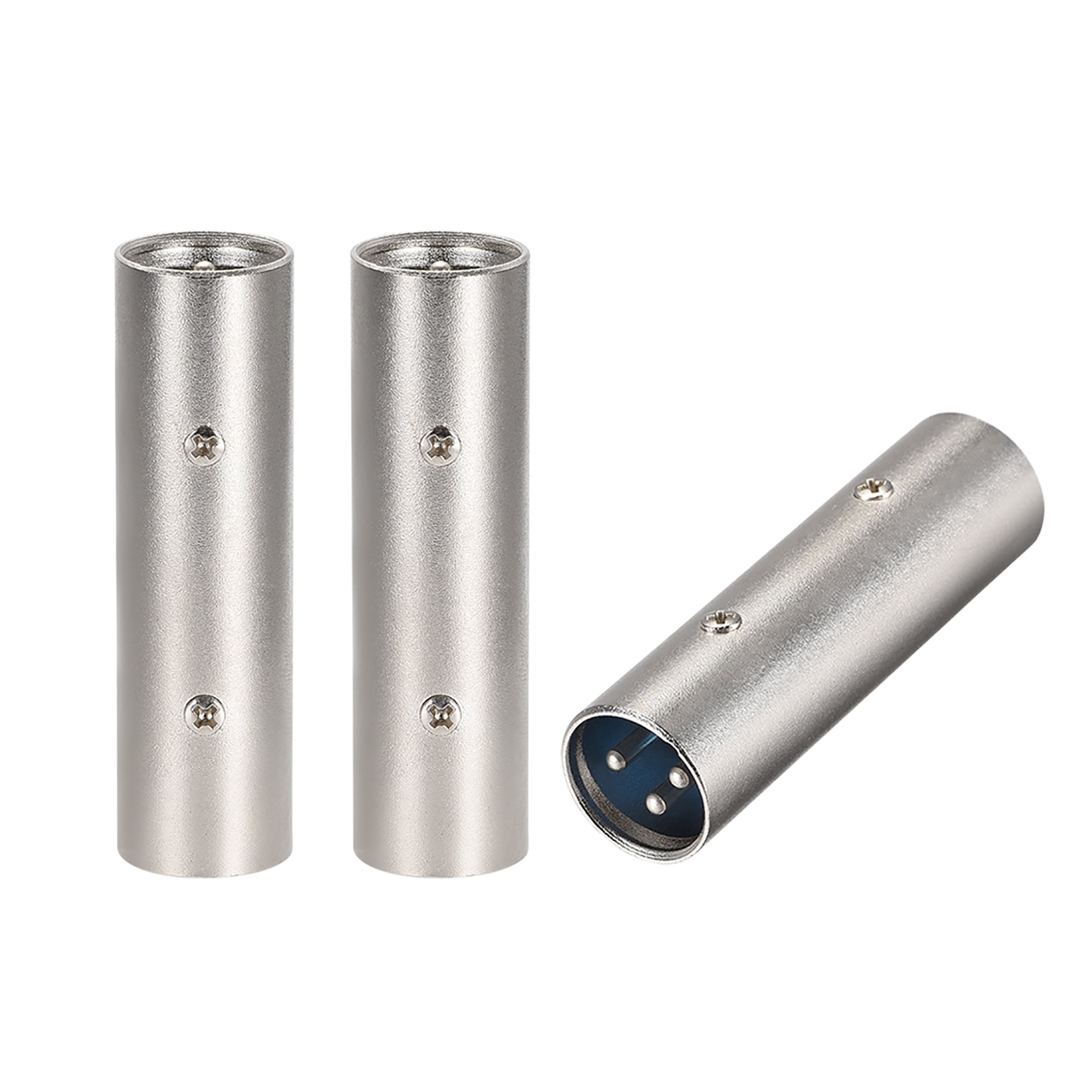 XLR 3-Pin Male to Male Adapter,Microphone Cable Line Adapter,Gender ...