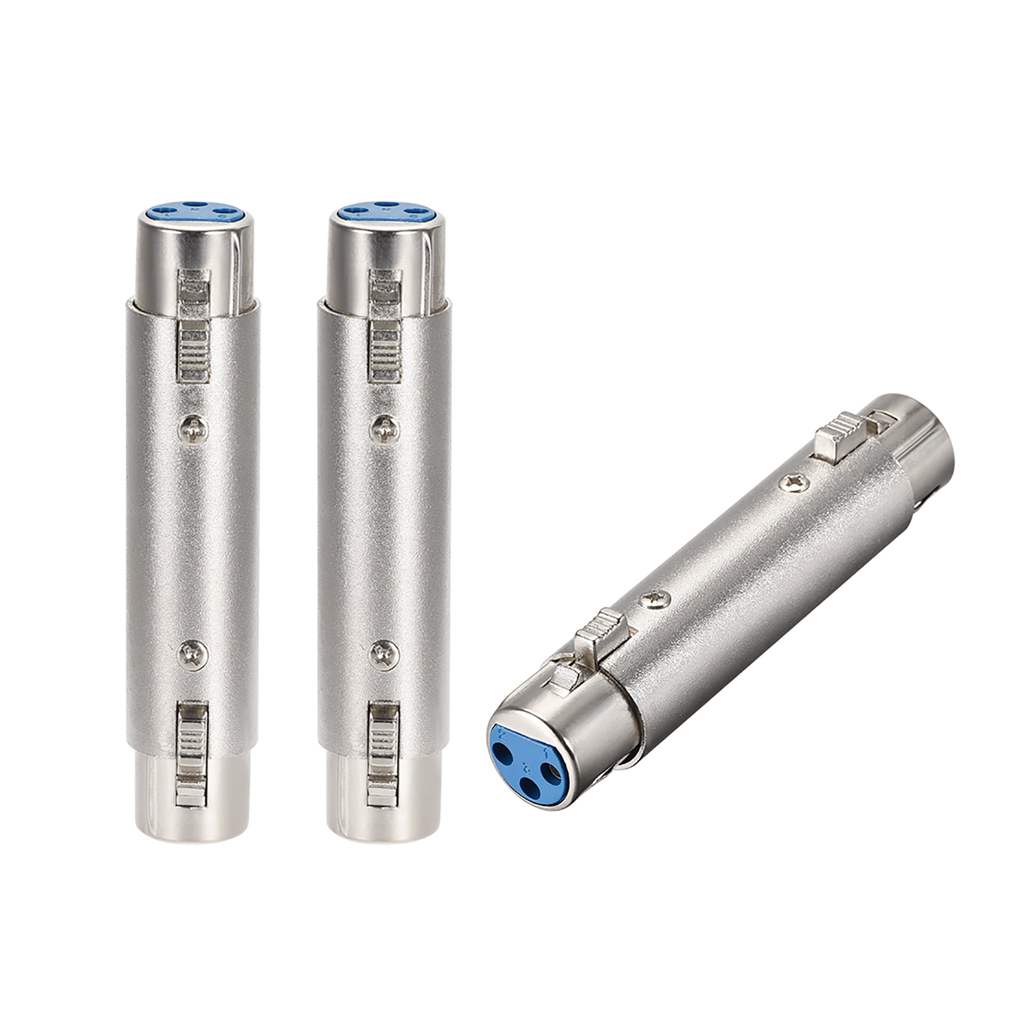 XLR 3-Pole Adapter,Microphone Cable Line Adapter,Gender Changer Coupler ...