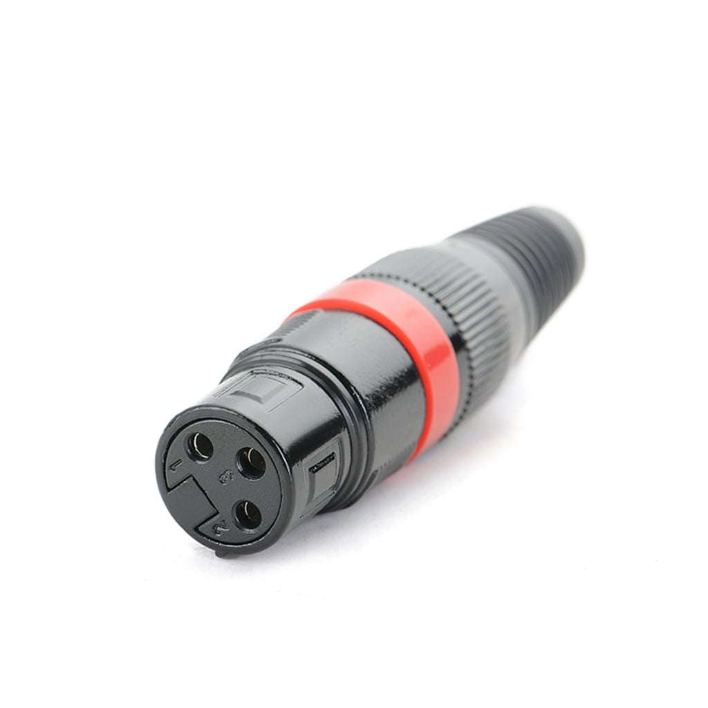 XLR 3Pin Female Plugs with Metal Housing for Sound Signals Transmission ...
