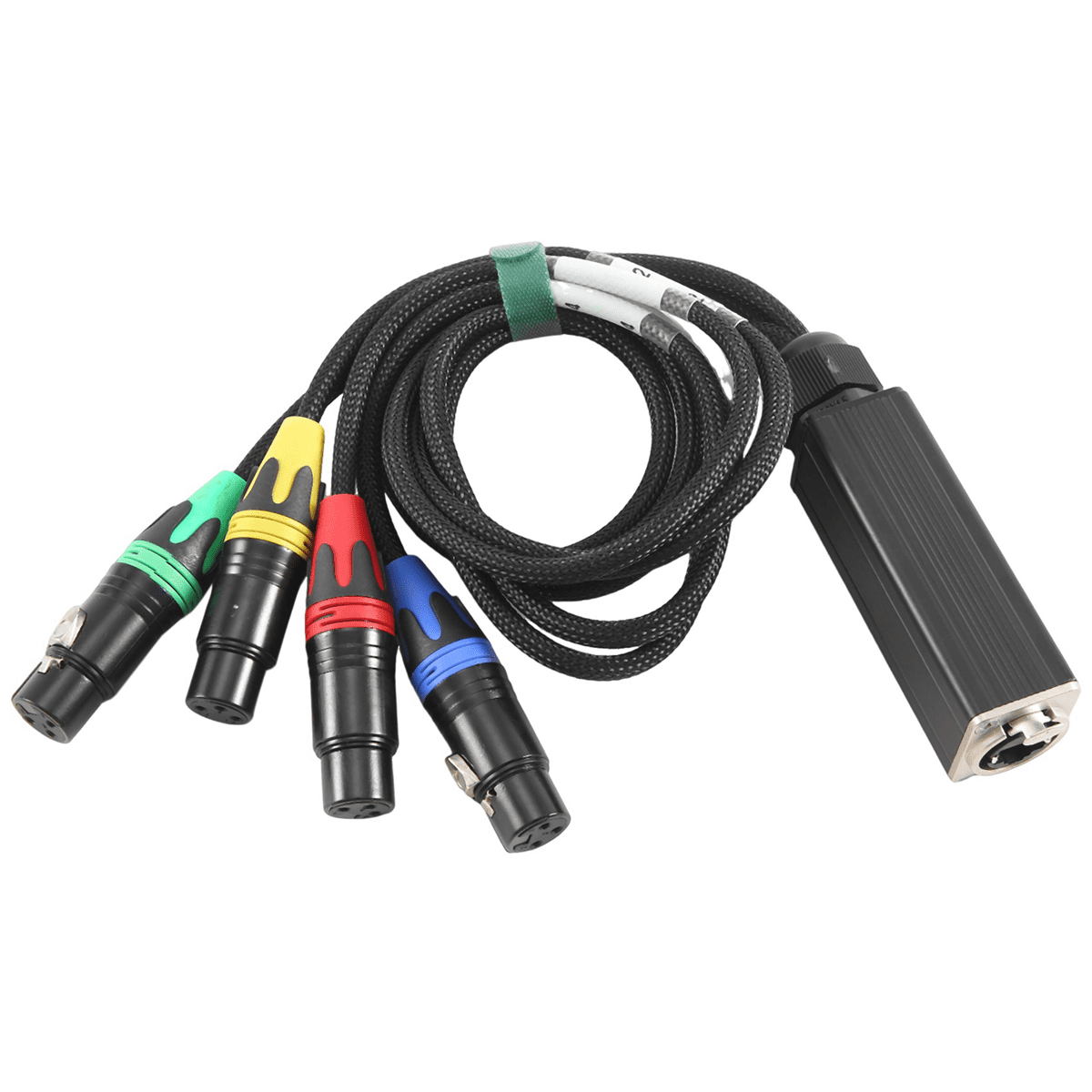 XLR 4-Channel 3-Pin Multi Network Stage and Studio Connection, XLR Male ...