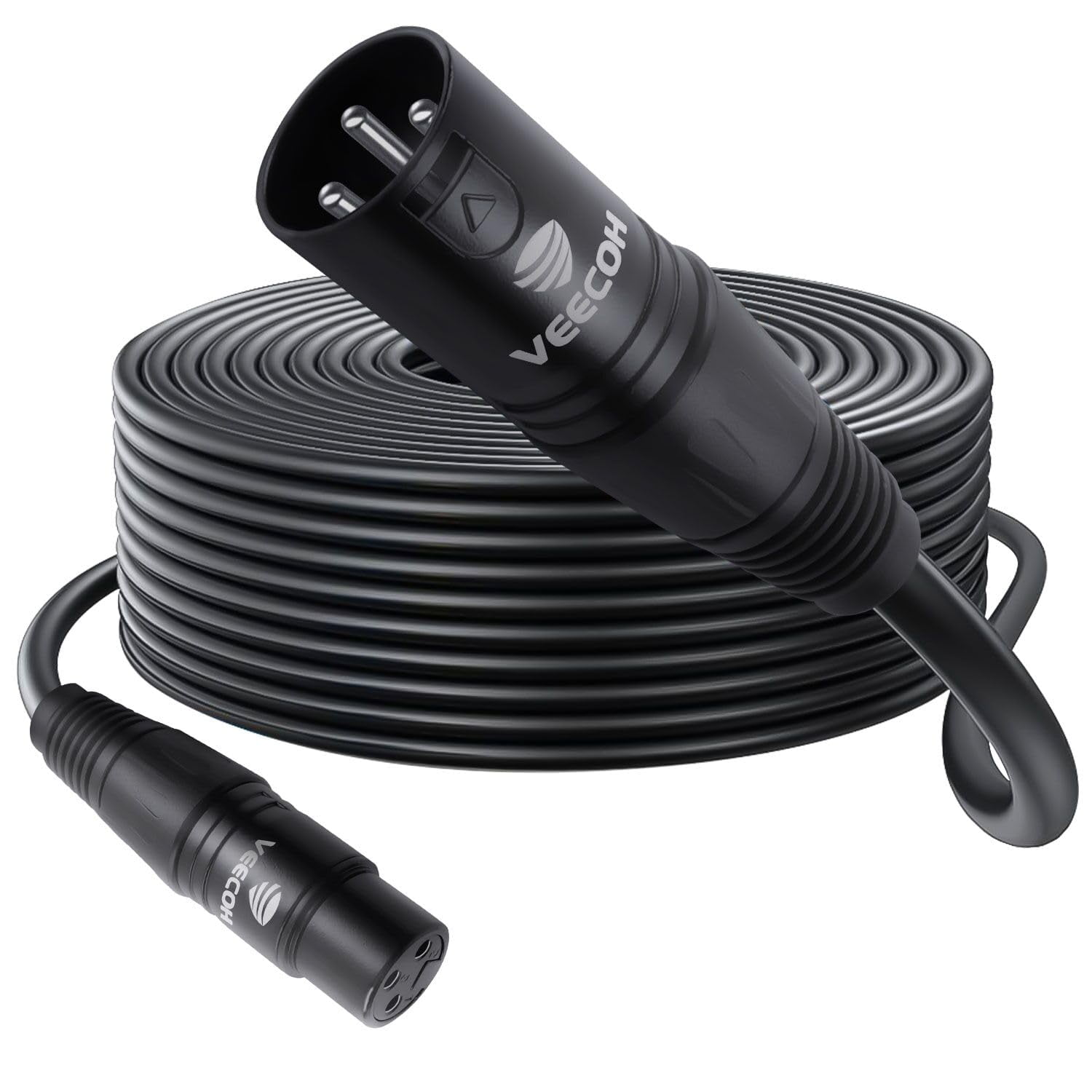 XLR Cable 100ft rophone Cable with 3 Pin XLR Male to Female Balanced ...