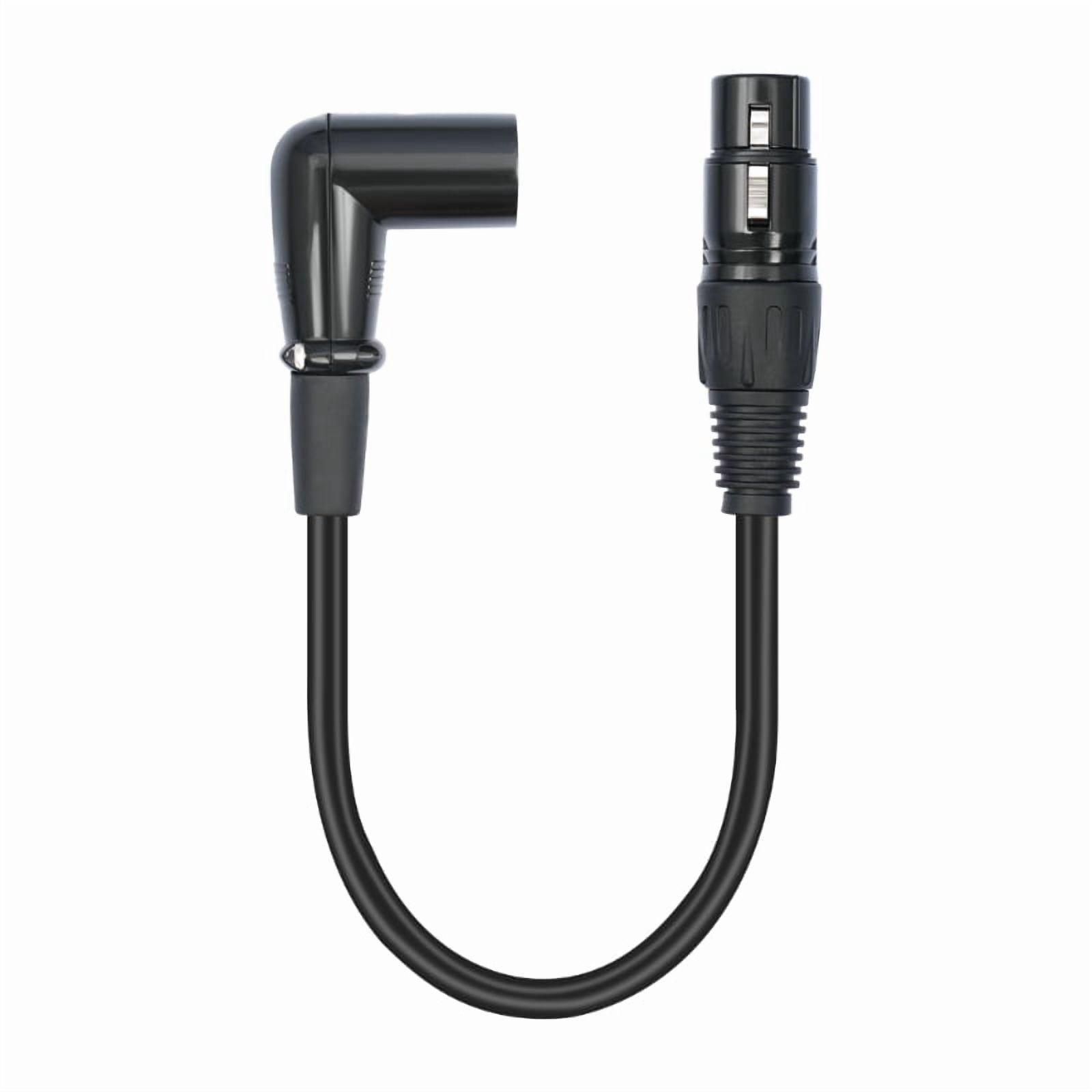 XLR Extension Cable 90 Degree Male to Straight Female Conversion ...