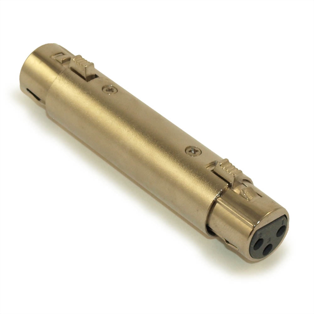 XLR Female/Female Barrel Coupler Adapter, Nickel Plated - Walmart.com