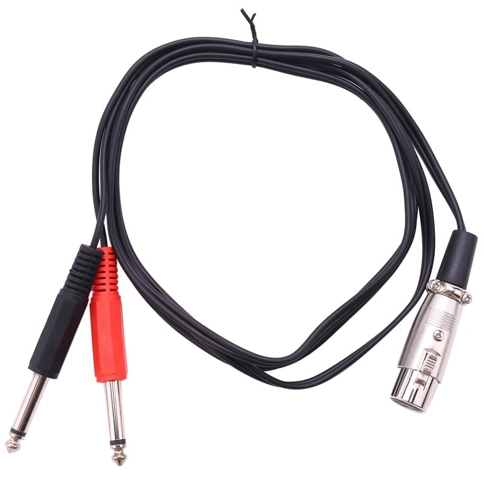 XLR Female Socket to Dual Mono 6.35mm 1/4 inch Audio Cable(5ft ...