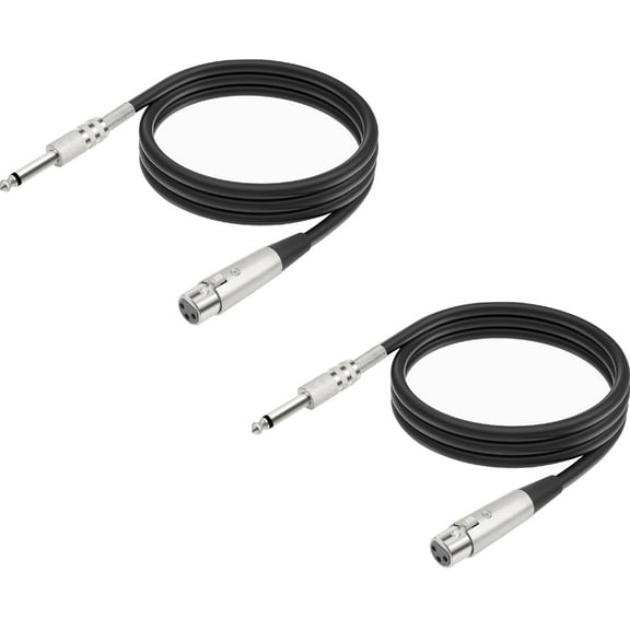 wonima01 3.5 mm TRS to Dual XLR Male Pro Stereo Breakout Cable, 1/8 ...