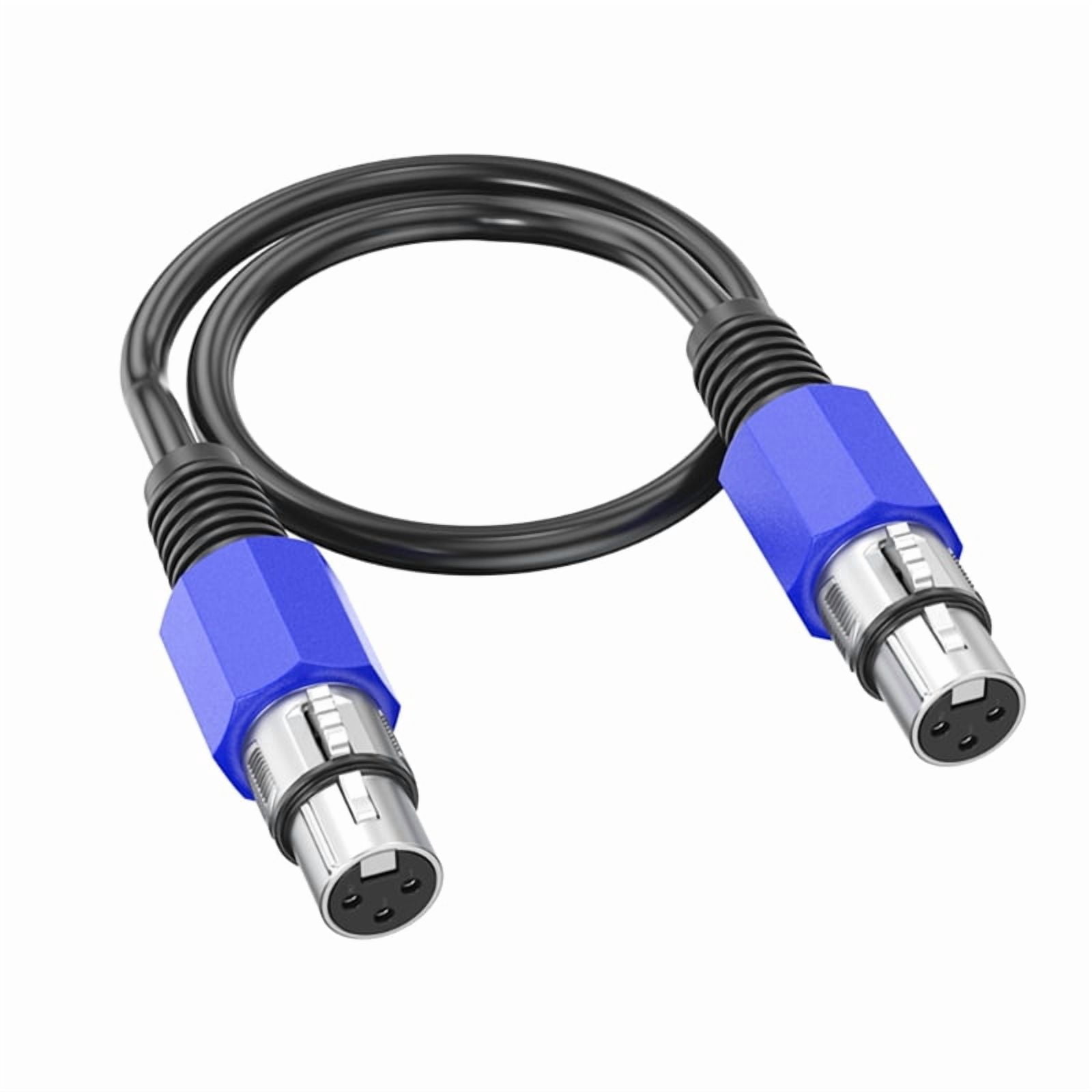 XLR Female to Female Microphone Cable 5 Colors Balanced Audio Extension ...