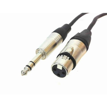 On-Stage MC12-20HZ Hi-Z Microphone Cable (20', XLR-QTR) - Walmart.com