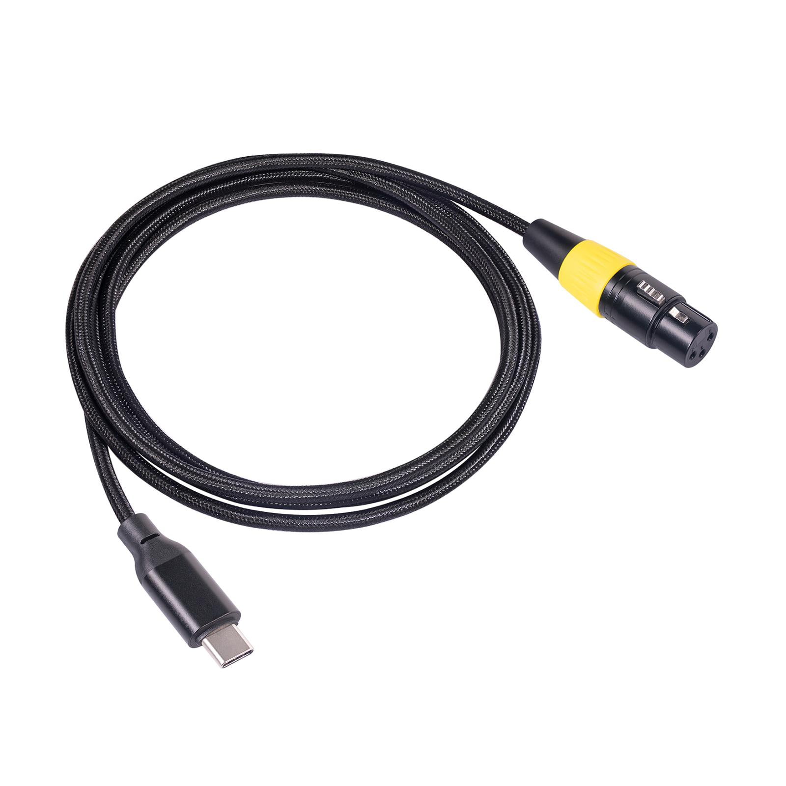 XLR Female to USB Microphone Cable Mic Link Converter Cable Sing ...