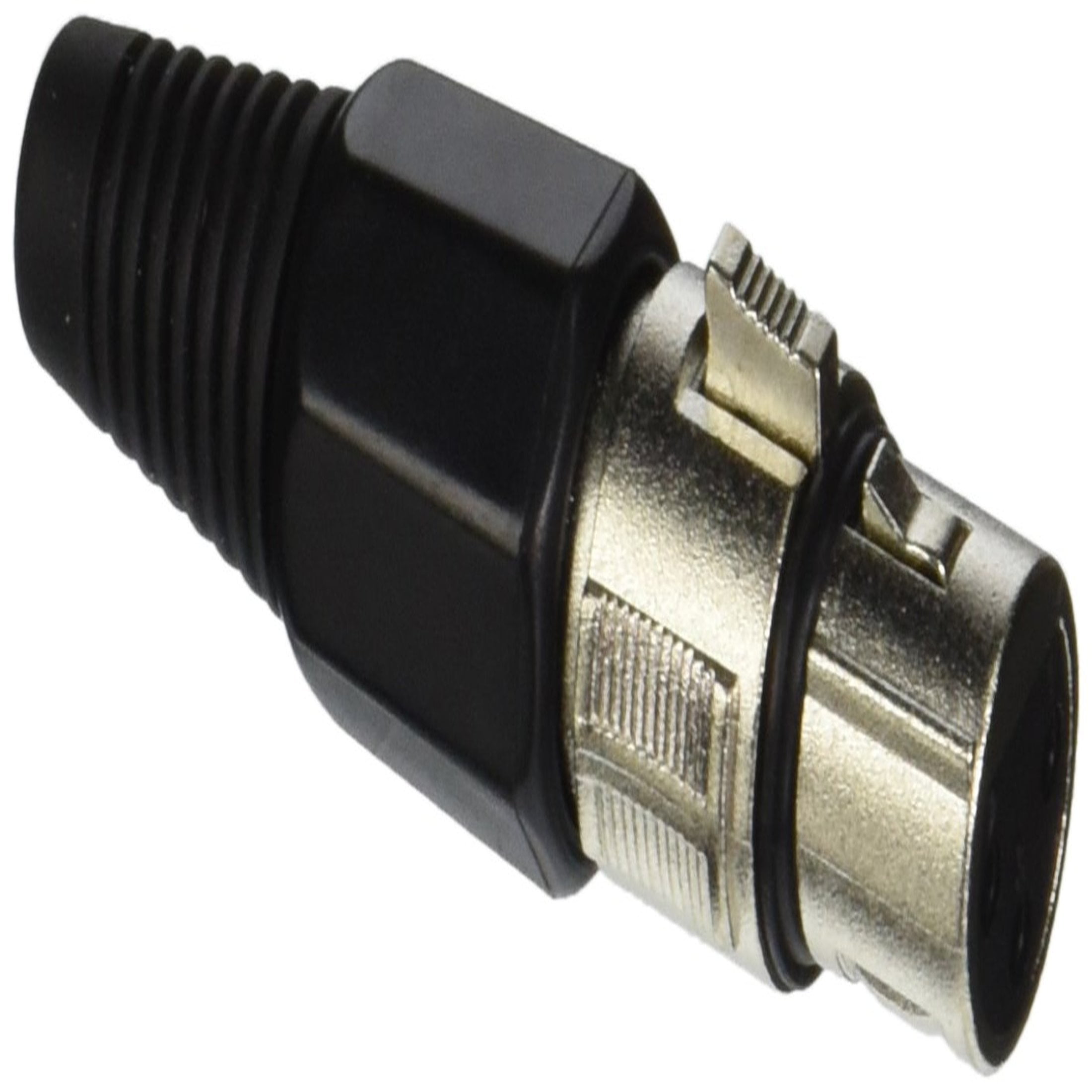 XLR In-line Female Connector in Sleek Black and Silver Design - Walmart.com