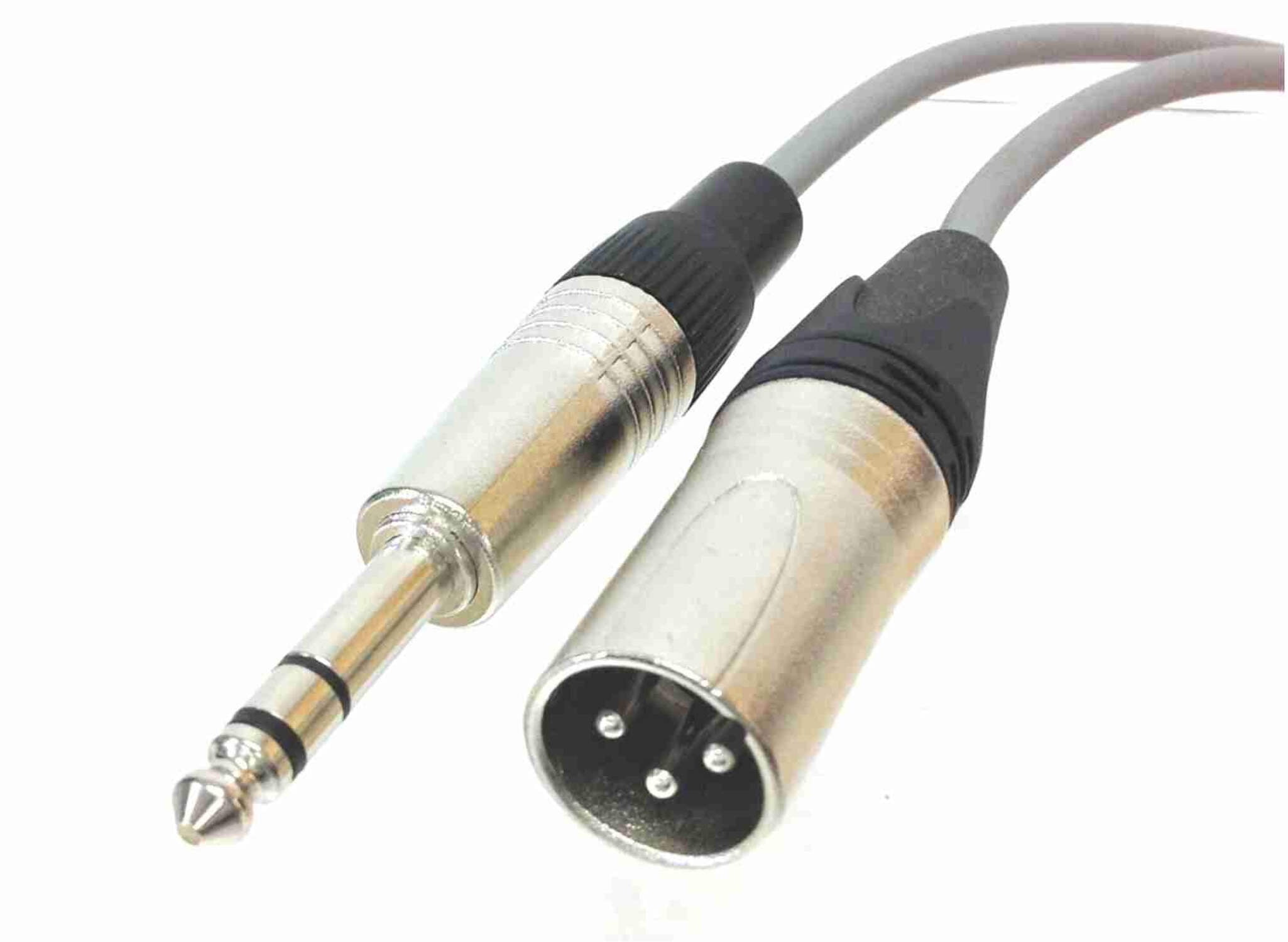 XLR Male to 1/4" TRS Male Quad Microphone Cable - Walmart.com