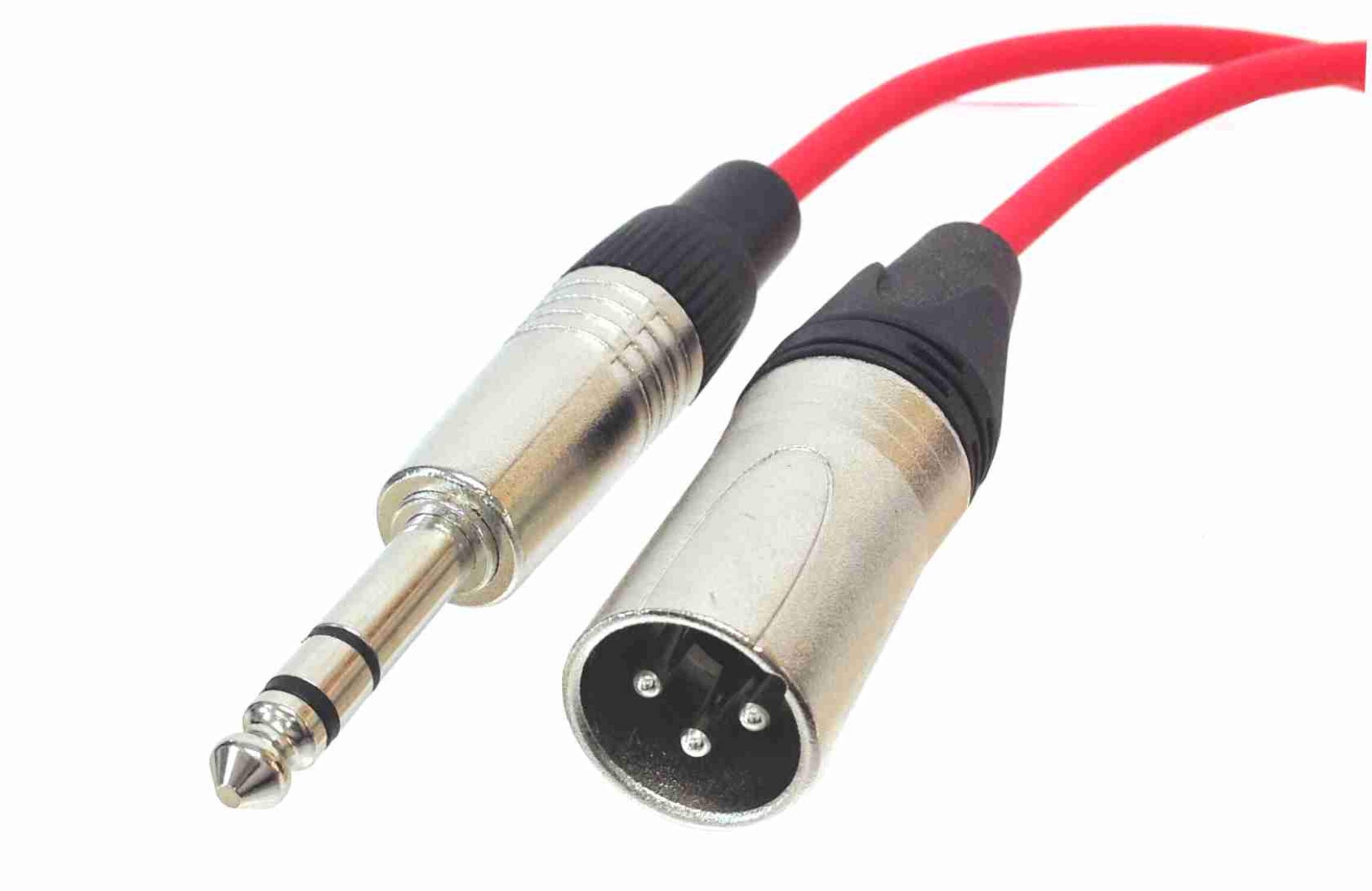 XLR Male to 1/4" TRS Male Quad Microphone Cable - Walmart.com