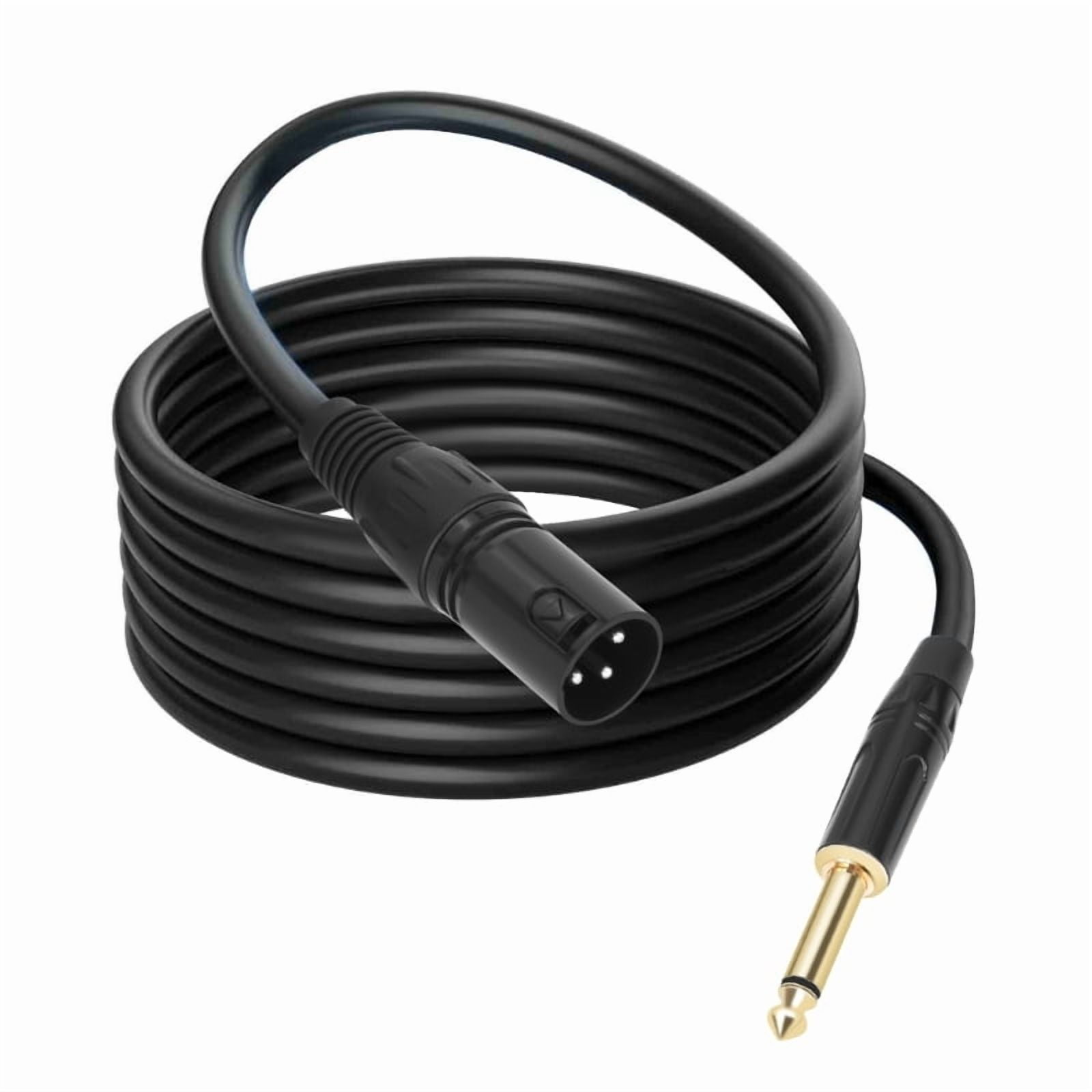 XLR Male to 1/4Inch TS Mono Auditory Cable Unbalanced Connection for ...