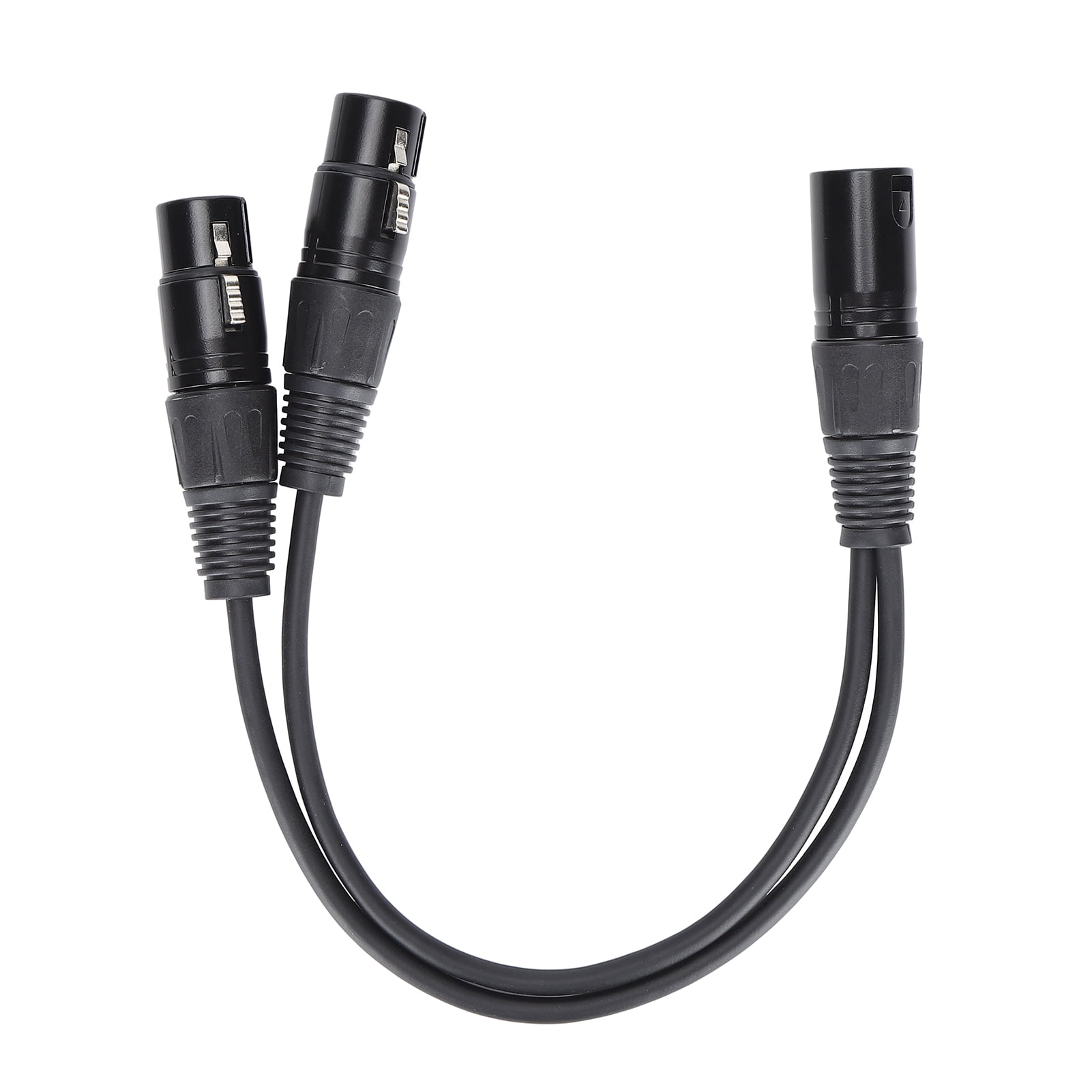 XLR Male to Dual XLR Female Y-Type Splitter Cable for Audio Microphone ...