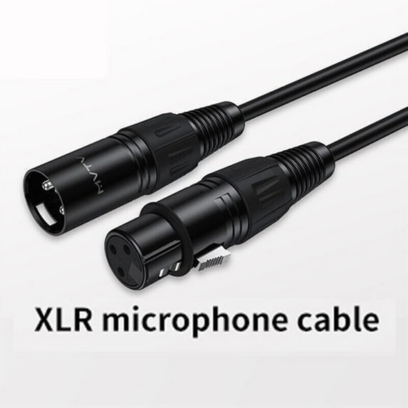 XLR Male to Female 3 Pin Balanced Mic Cable Shielded Extension Cord Pro ...
