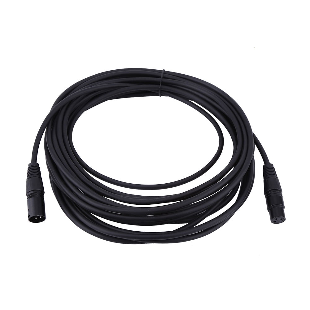 XLR Male to Female 3 pin MIC Shielded Cable Microphone Audio Extension ...