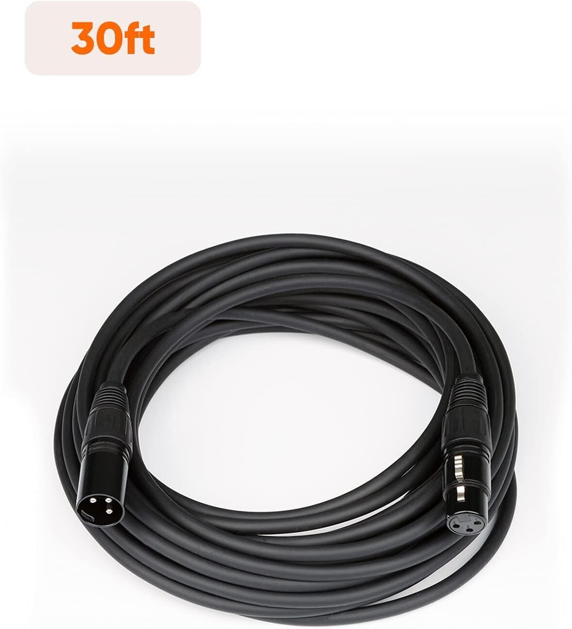 XLR Male to Female Microphone Cable Balanced 3 Pin Mic Connector ...