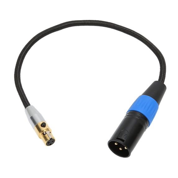 XLR Male to Mini XLR Female Cable Professional 3 Pin XLR Cable Adapter ...