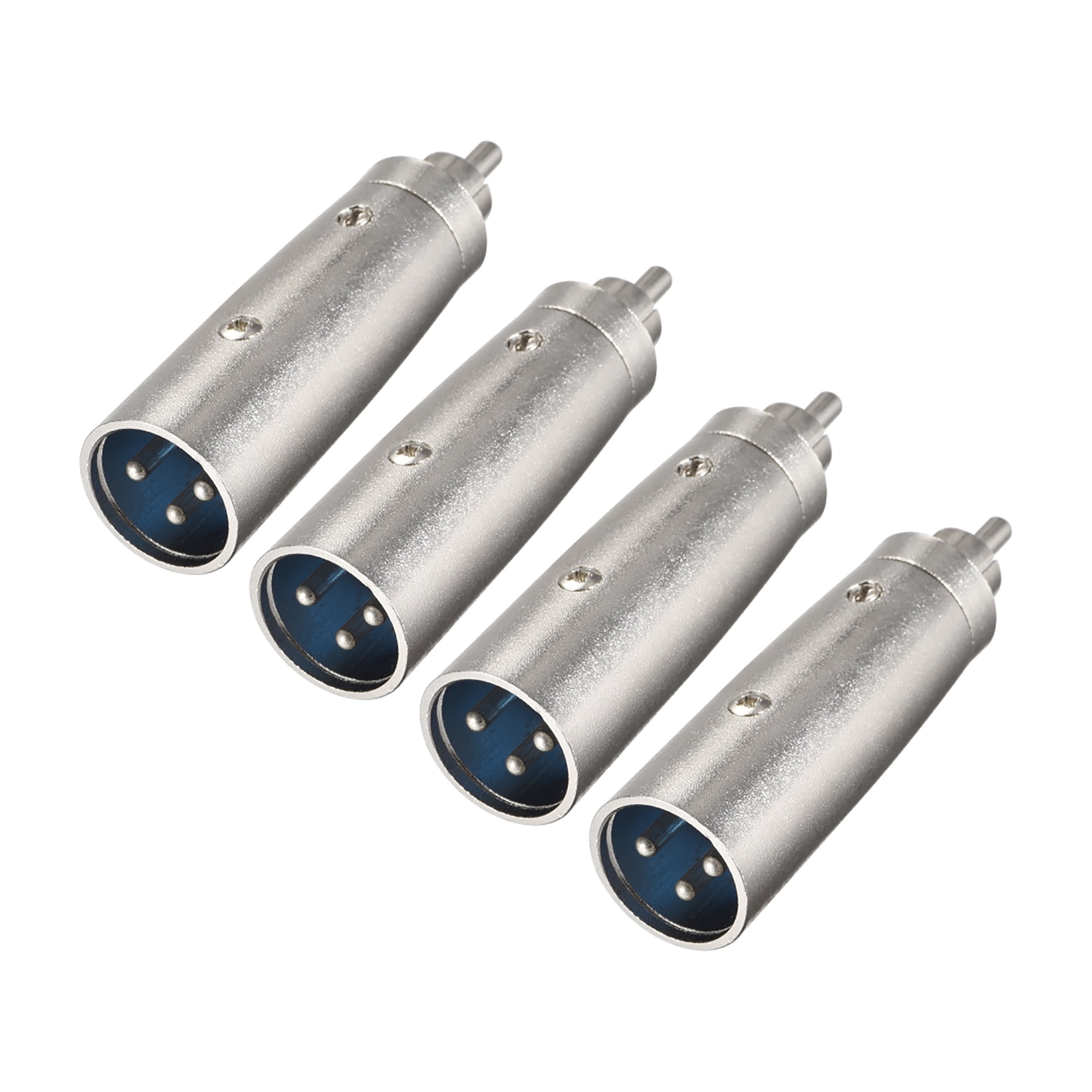XLR Male to RCA Male Adapter,Gender Changer - 3 Pin XLR-F to RCA-M ...