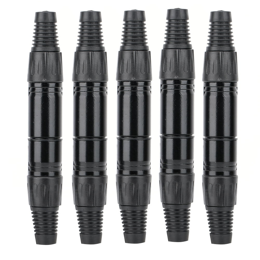 XLR Microphone Adapter Cable Connector Black 3Pin Professional Mini ...