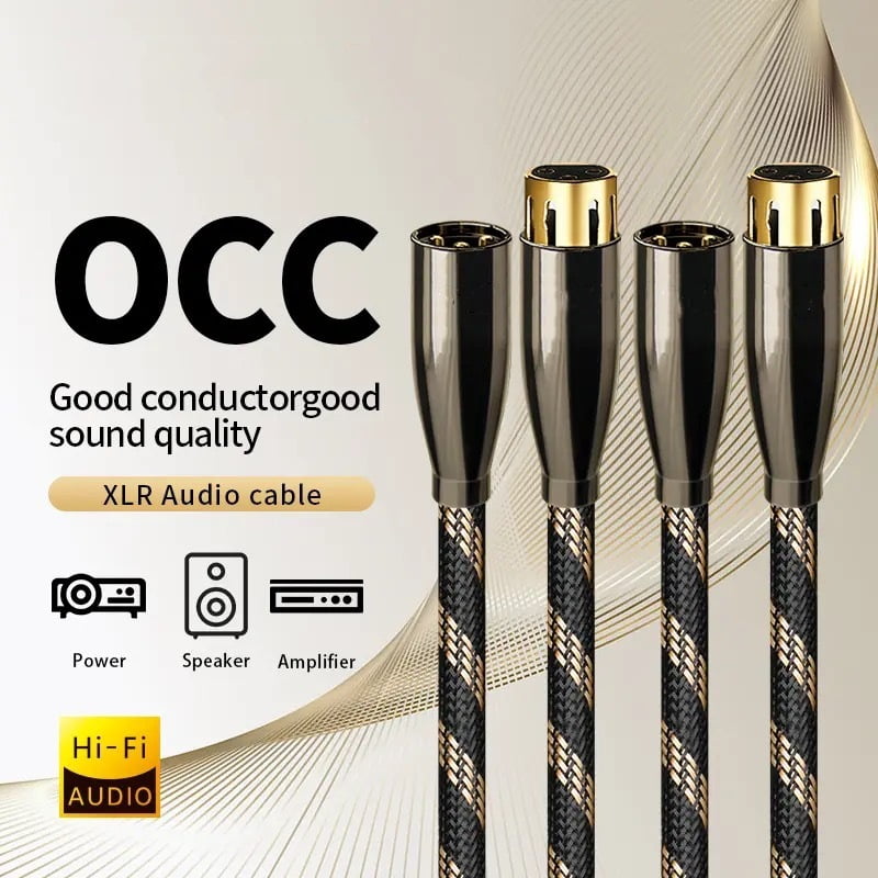 XLR Microphone Cable, Dual Male to Female Audio Cord for Speaker ...