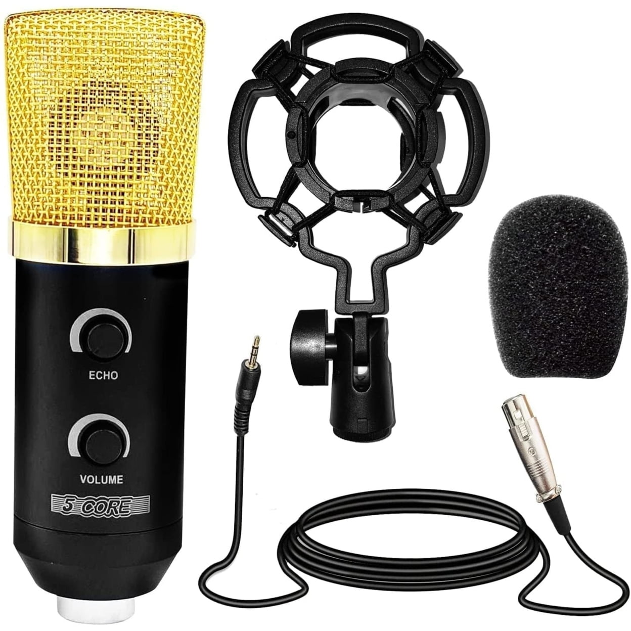 XLR Microphone Condenser Mic for Computer PC Gaming, Podcast Desktop ...