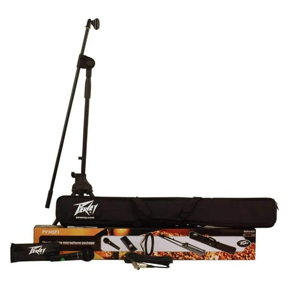XLR Microphone Kit - PV-MSP1 Dynamic Cardioid Mic with Stand, Cable ...