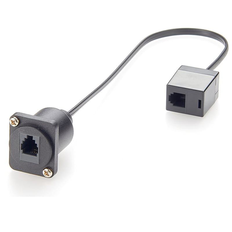 XLR Panel/D-Type Panel Mount Cat.3 RJ11/RJ9 4p4c Cable CAT3 RJ9 Female-to-Female Telephone Line ...