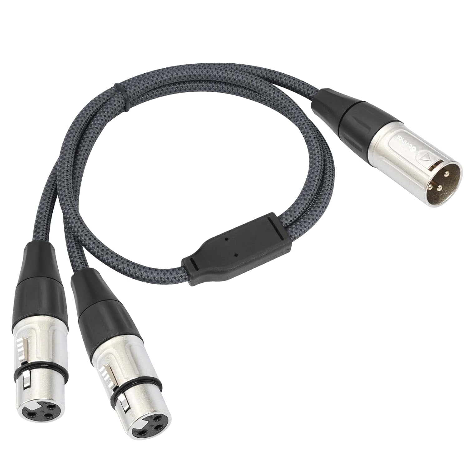 XLR Splitter Cable, Devianl XLR y Splitter 2 Female to 1 Male, Balanced ...