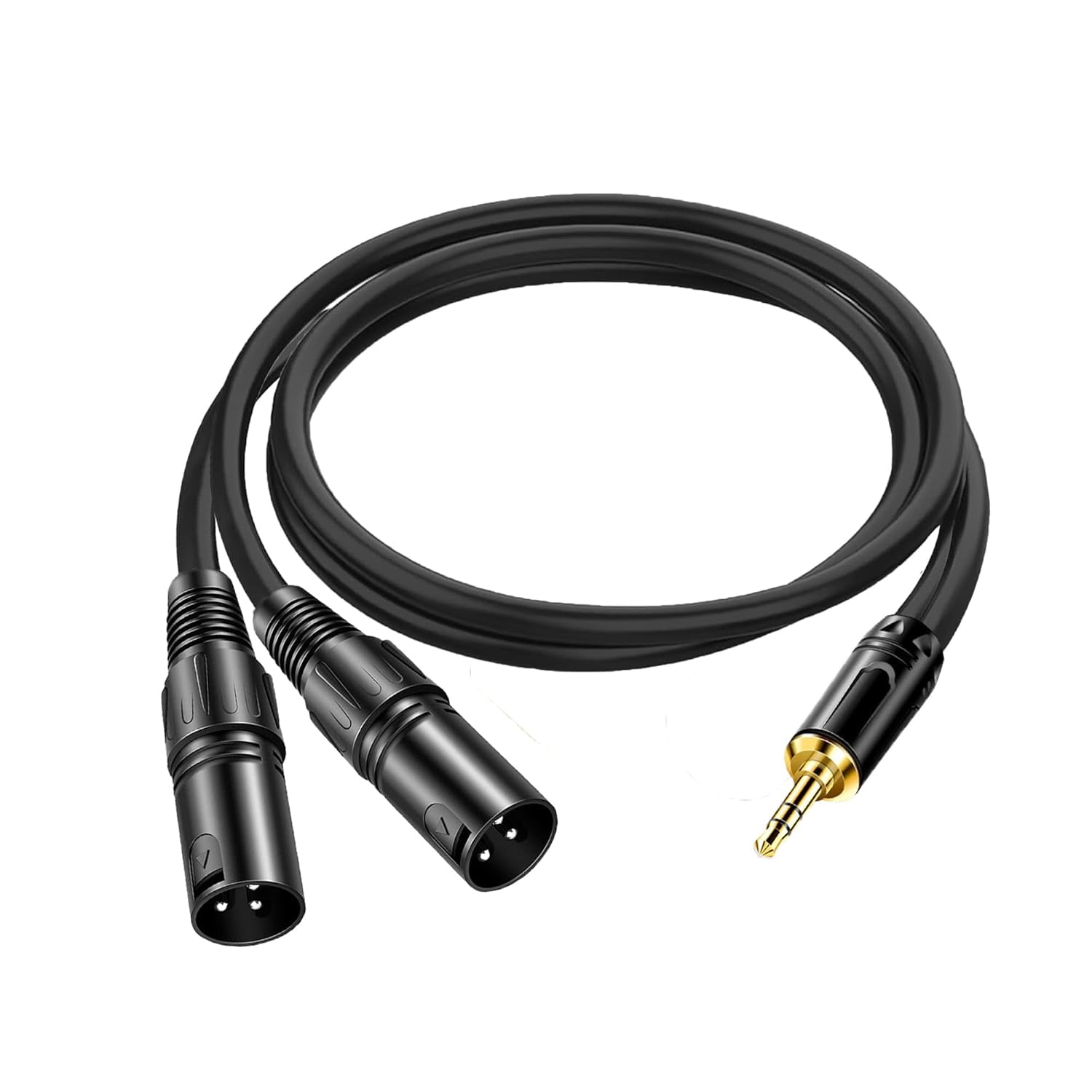 XLR to 3.5mm Adapter Cable, Dual 3-pin XLR Male to .3.5mm (1/8 inch ...