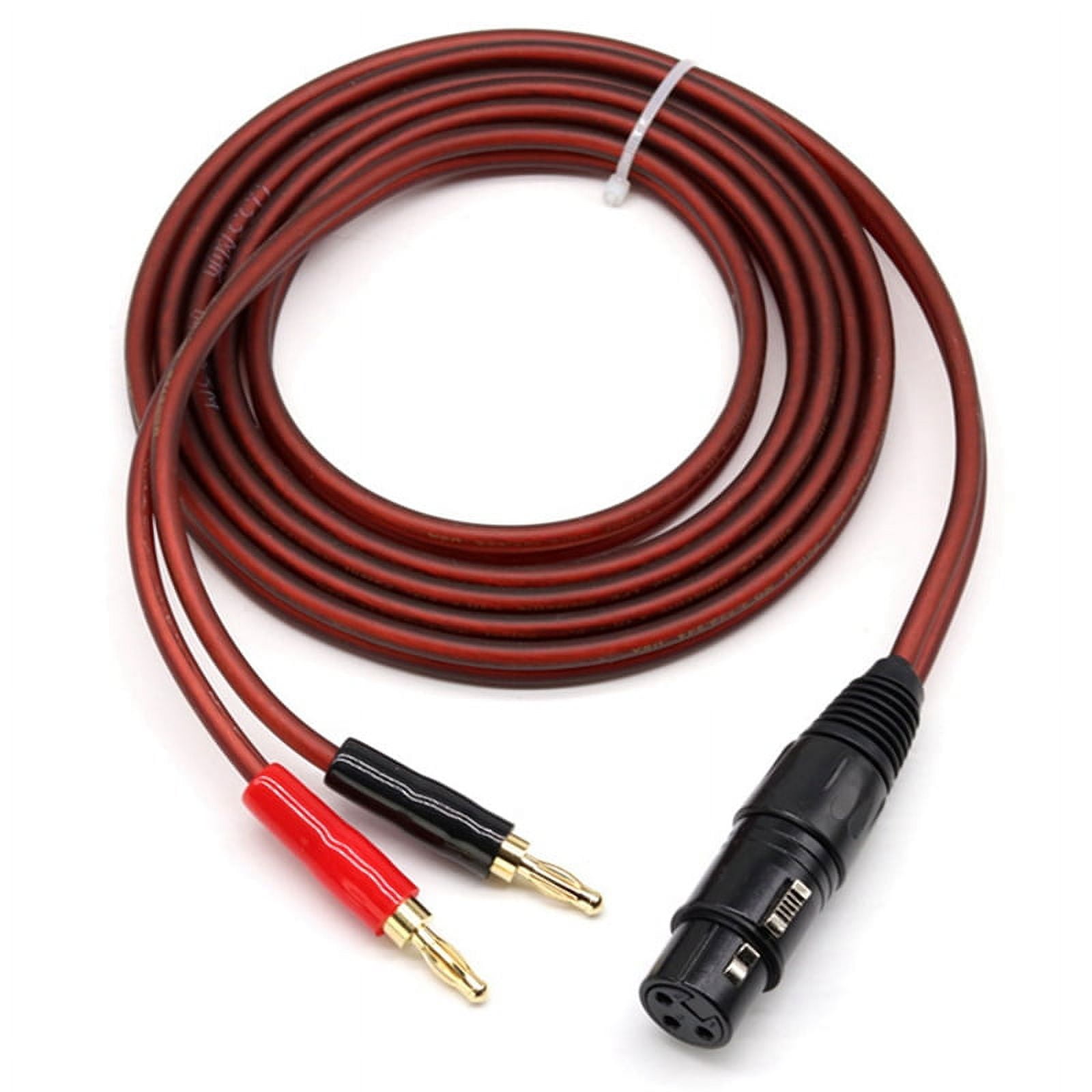 XLR to Banana XLR 3 Pin Female to Dual Banana Plugs Audio Cable, HiFi ...