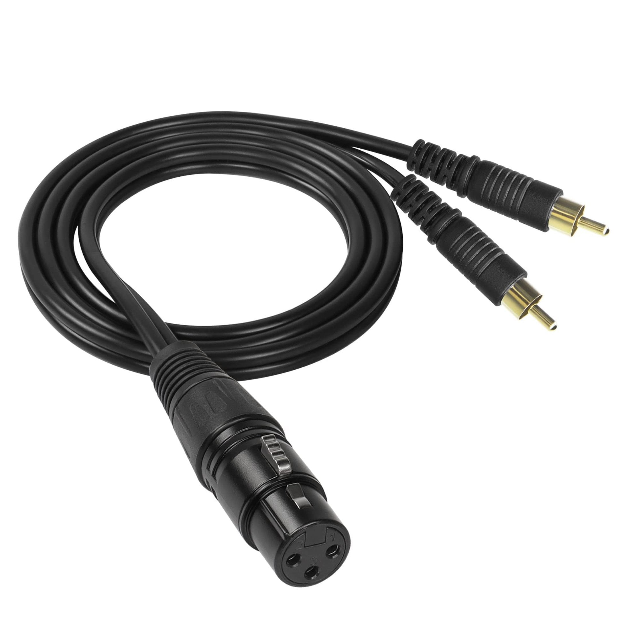 XLR to RCA Y Splitter Cable for Audio Mixer and Speaker Connection ...
