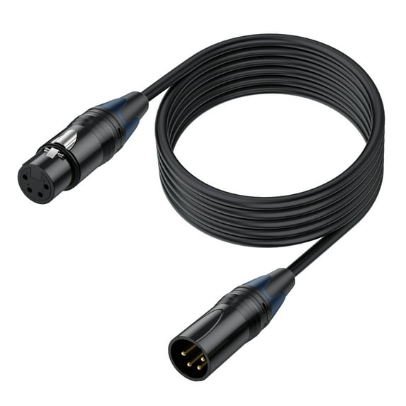XLR4 Cable Microphone Cable 4 Pin Male to Female Extender Cord for ...