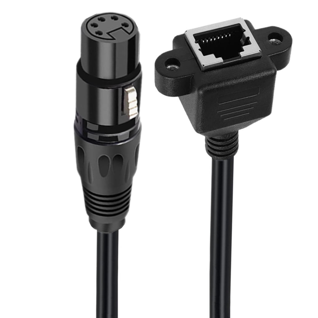 XLR5 5Pin Male Female to RJ45 Female Cable for Sound Transfer in ...