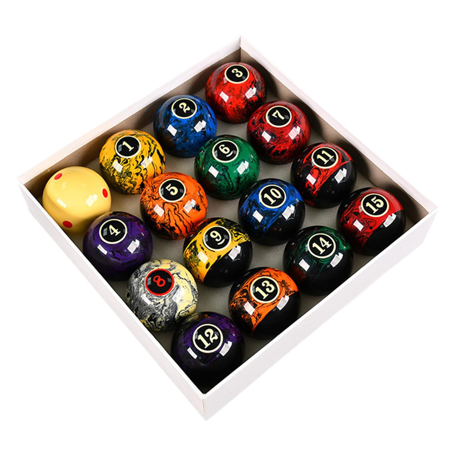 XLWLLNJ 16 Pieces Billiard Balls Pool Table Balls 57.2mm/2.25inch ...