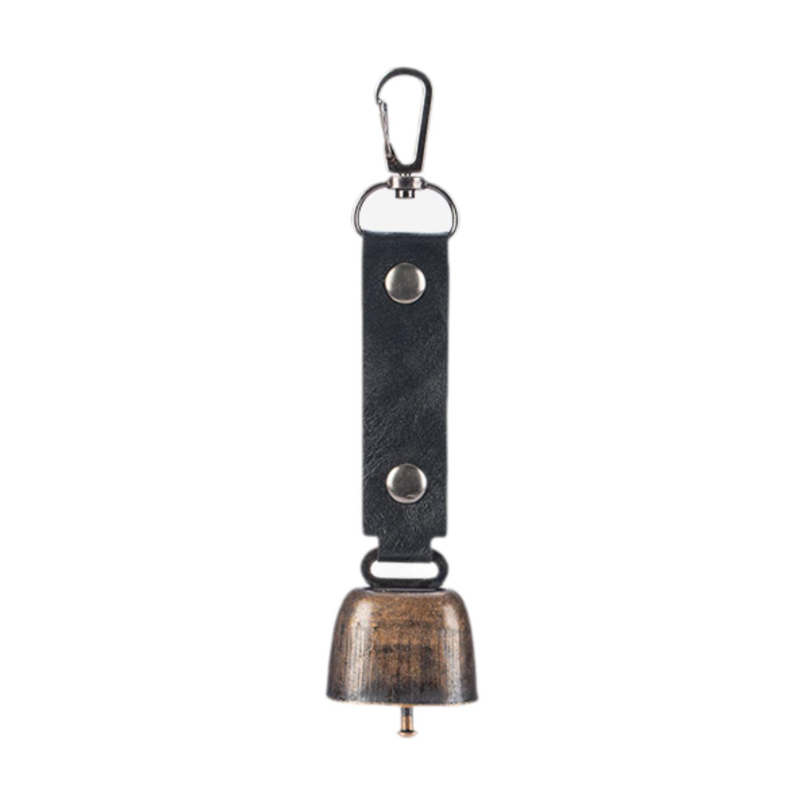 XLWLLNJ Loud Cow Bell Wind Chime Survival for Emergency Climbing Black ...
