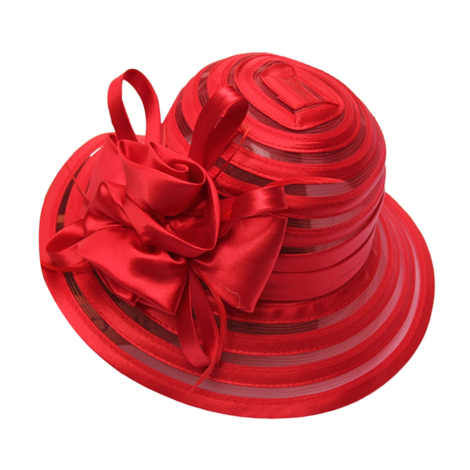 XLZWNU Fedora Fascinators Hats for Women Beach Hats for Women Mesh Hat ...